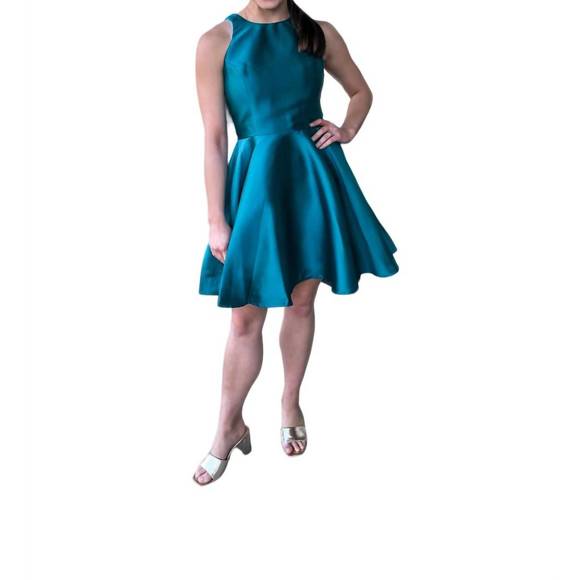 MANIJU | Dresses | New Maniju Cocktail Hour Dress In Teal | Poshmark